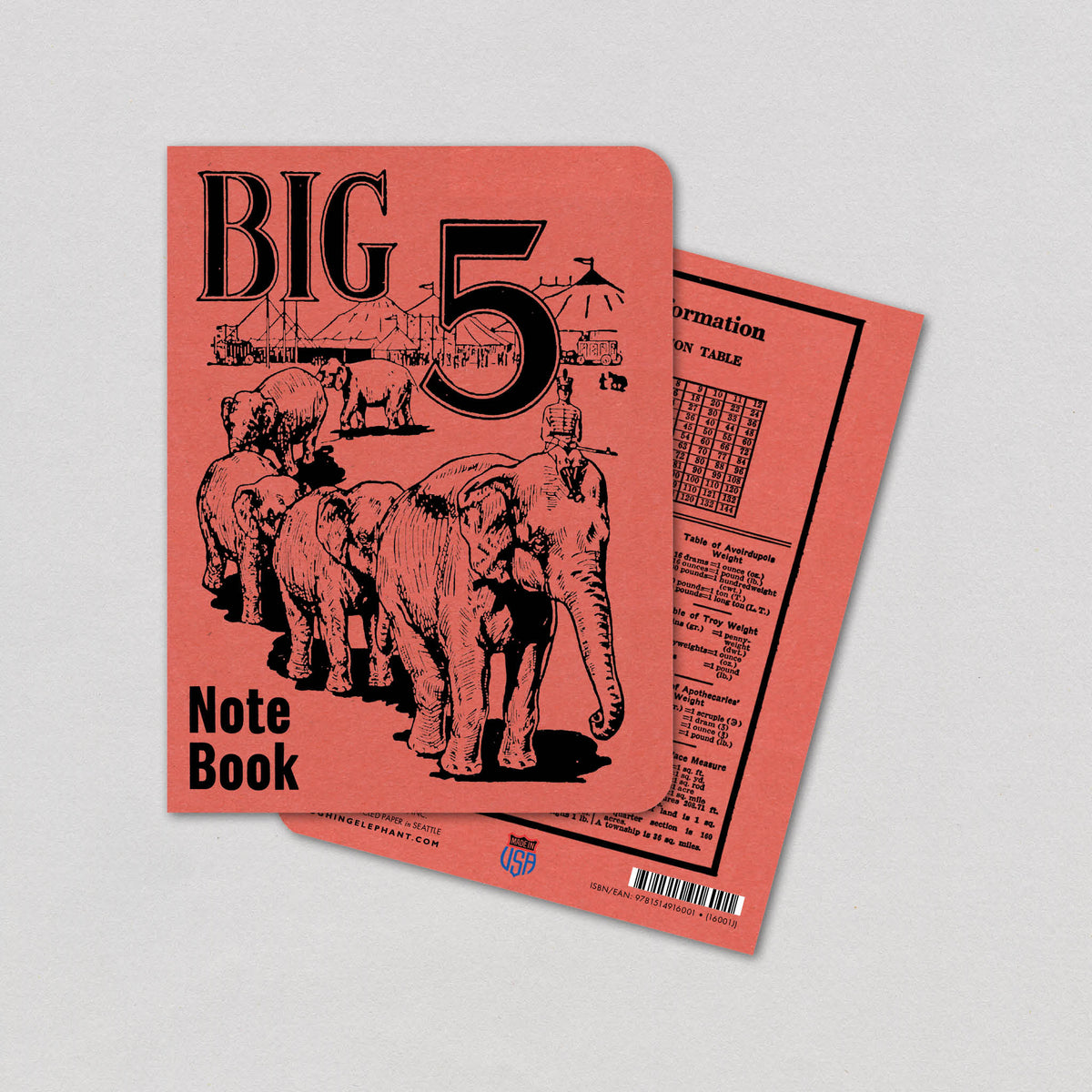 Big 5 - American Notebook – Laughing Elephant
