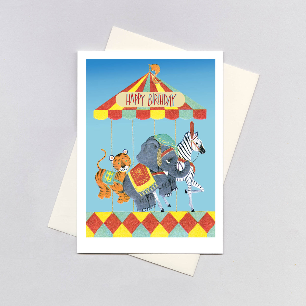 Merry-Go-Round - Birthday Greeting Card – Laughing Elephant