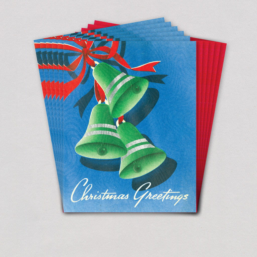 Green Bells - Boxed Christmas Cards – Laughing Elephant