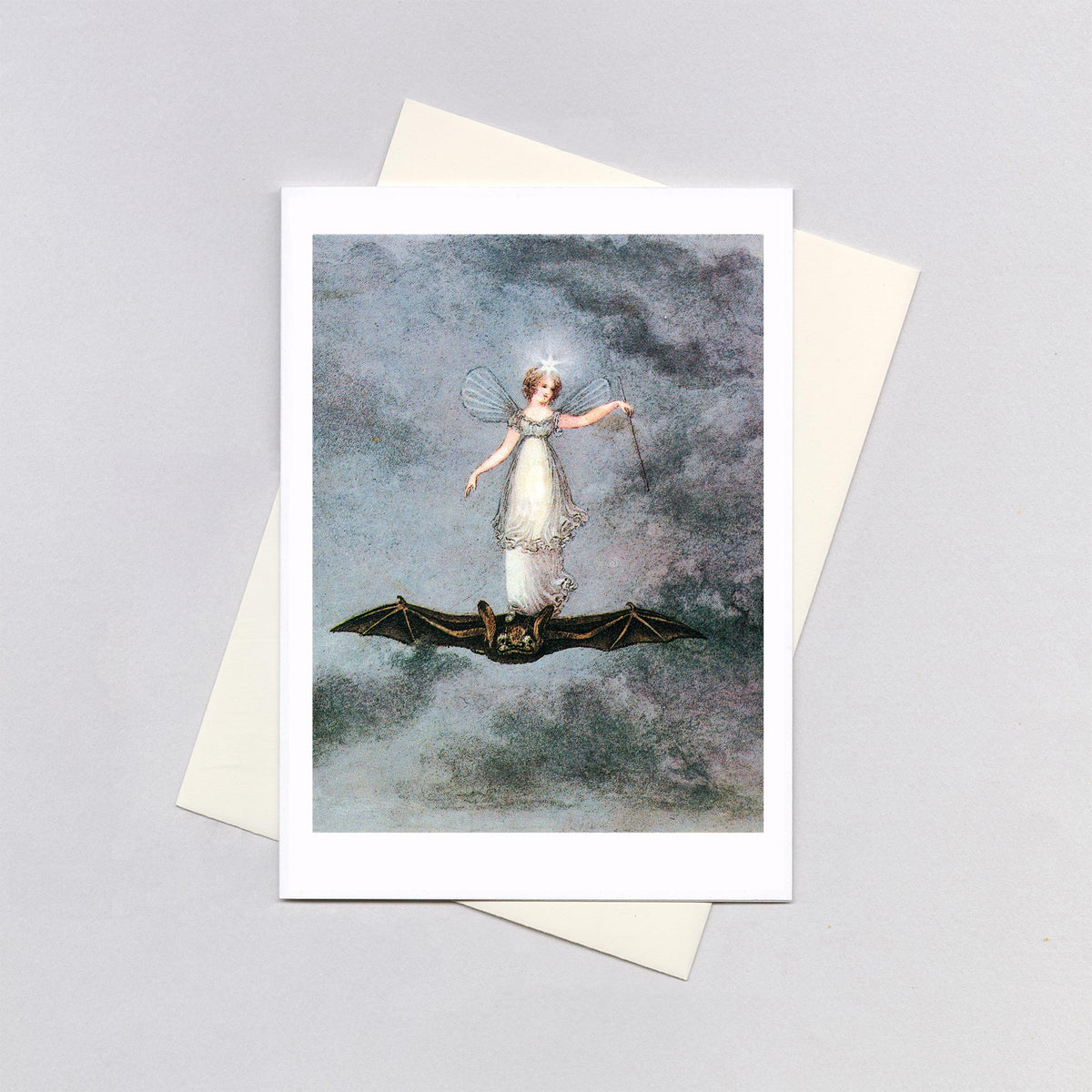 Star Fairy on a Bat - Fairies Greeting Card – Laughing Elephant