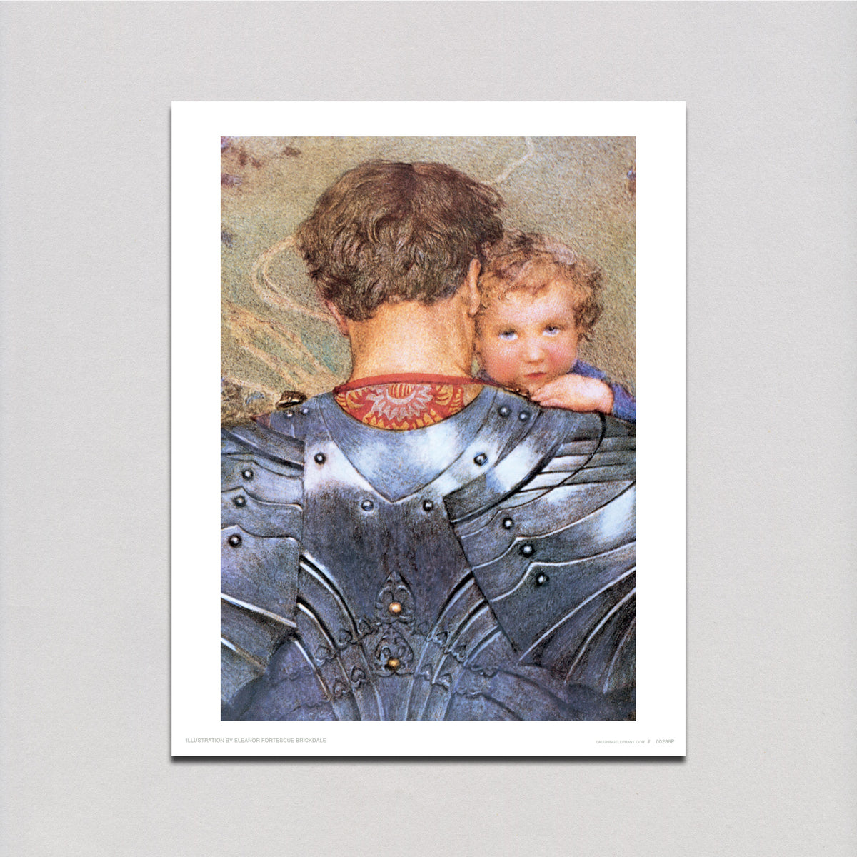 Knight Carrying Child - Fantasy and Legend Art Print – Laughing Elephant