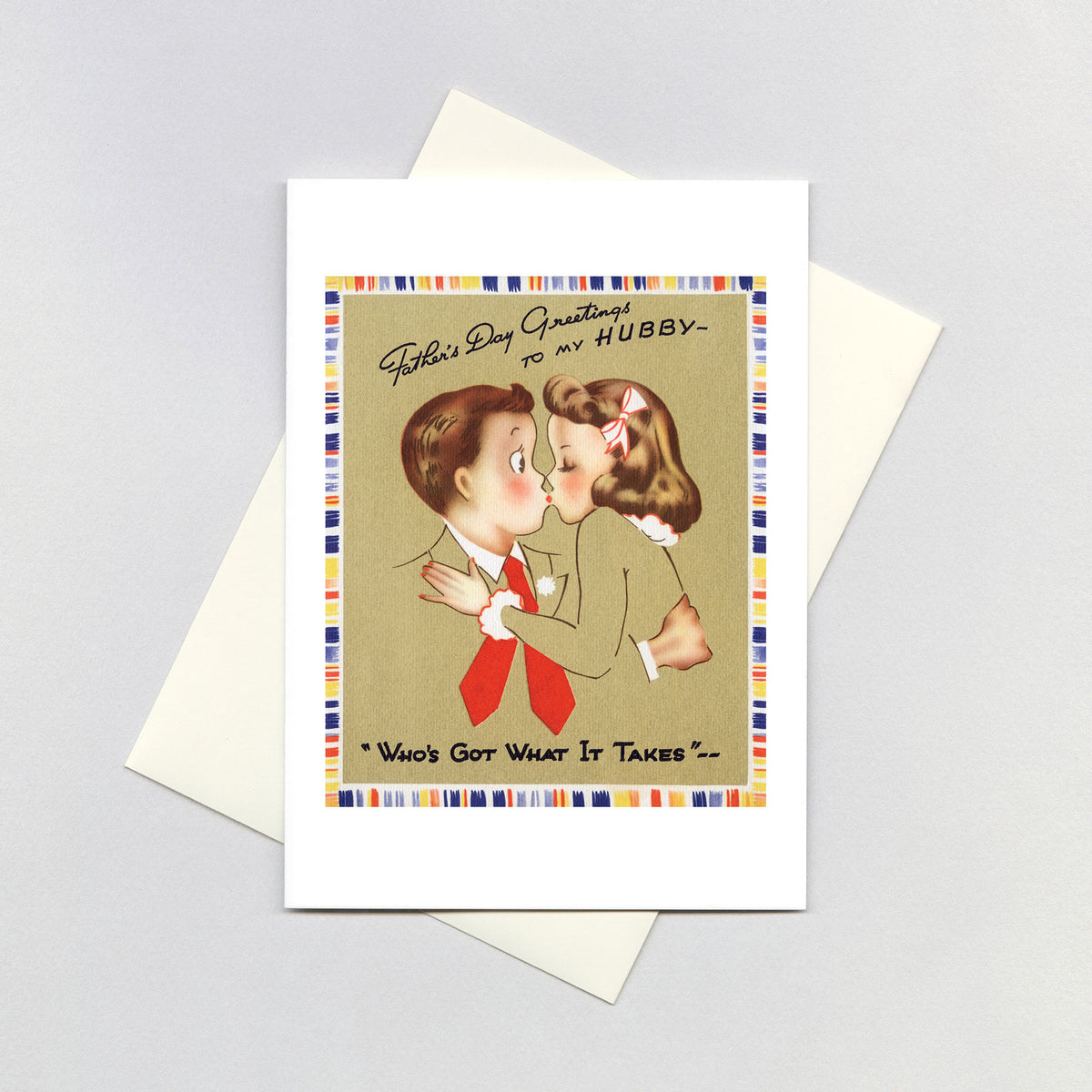 Kissing Couple - Father's Day Greeting Card – Laughing Elephant