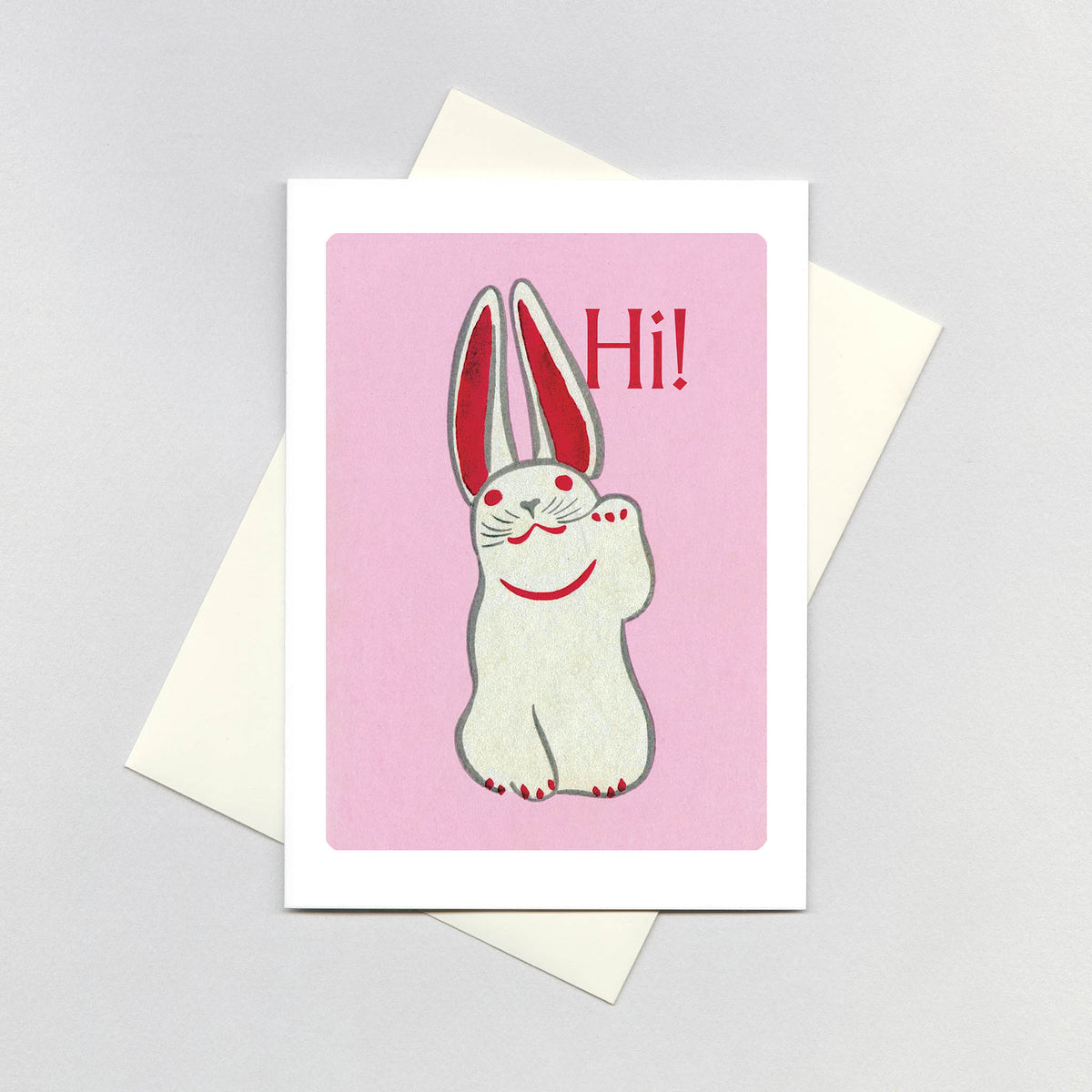 Pink Bunny - Birthday Greeting Card – Laughing Elephant