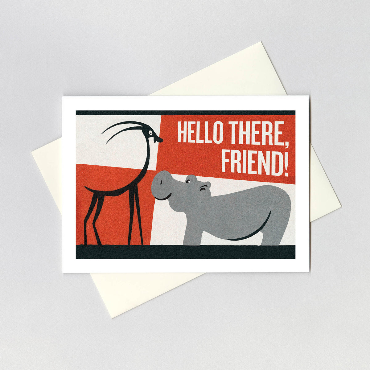 Hello There, Friend - Friendship Greeting Card – Laughing Elephant