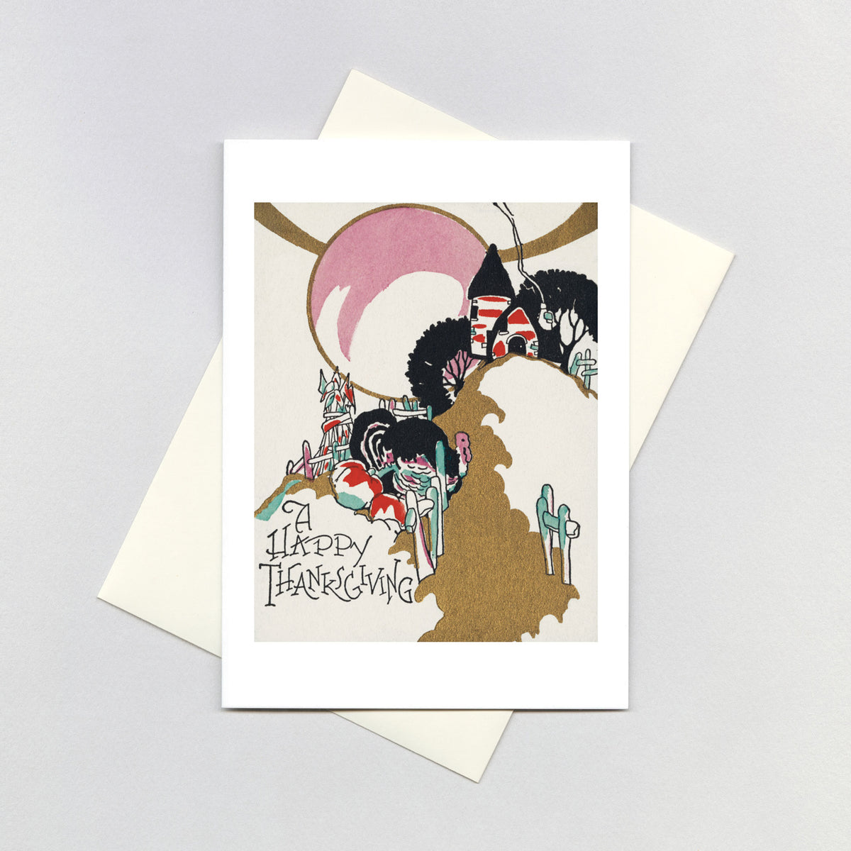 Deco Thanksgiving Greeting - Thanksgiving Greeting Card – Laughing Elephant