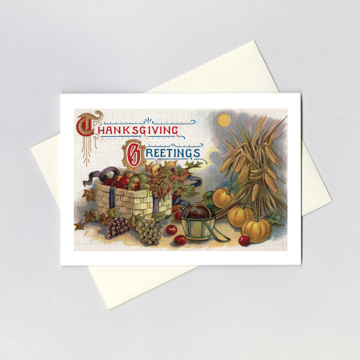 Thanksgiving Abundance - Thanksgiving Greeting Card – Laughing Elephant