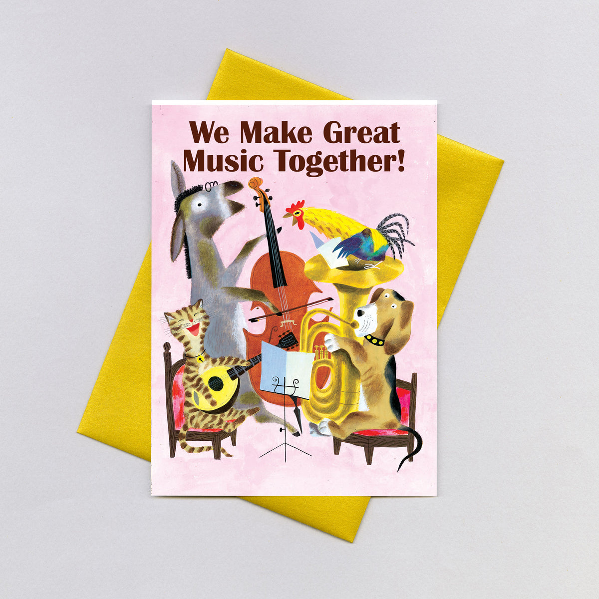 Animal Friends Quartet - Friendship Greeting Card – Laughing Elephant