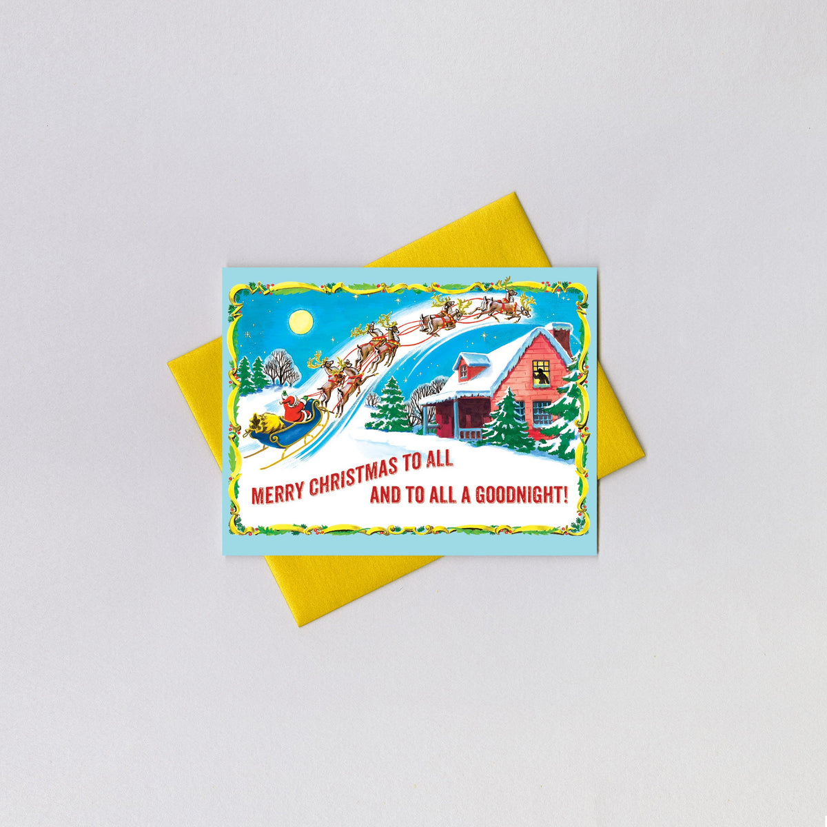 Santa Taking Off - Christmas Greeting Card – Laughing Elephant
