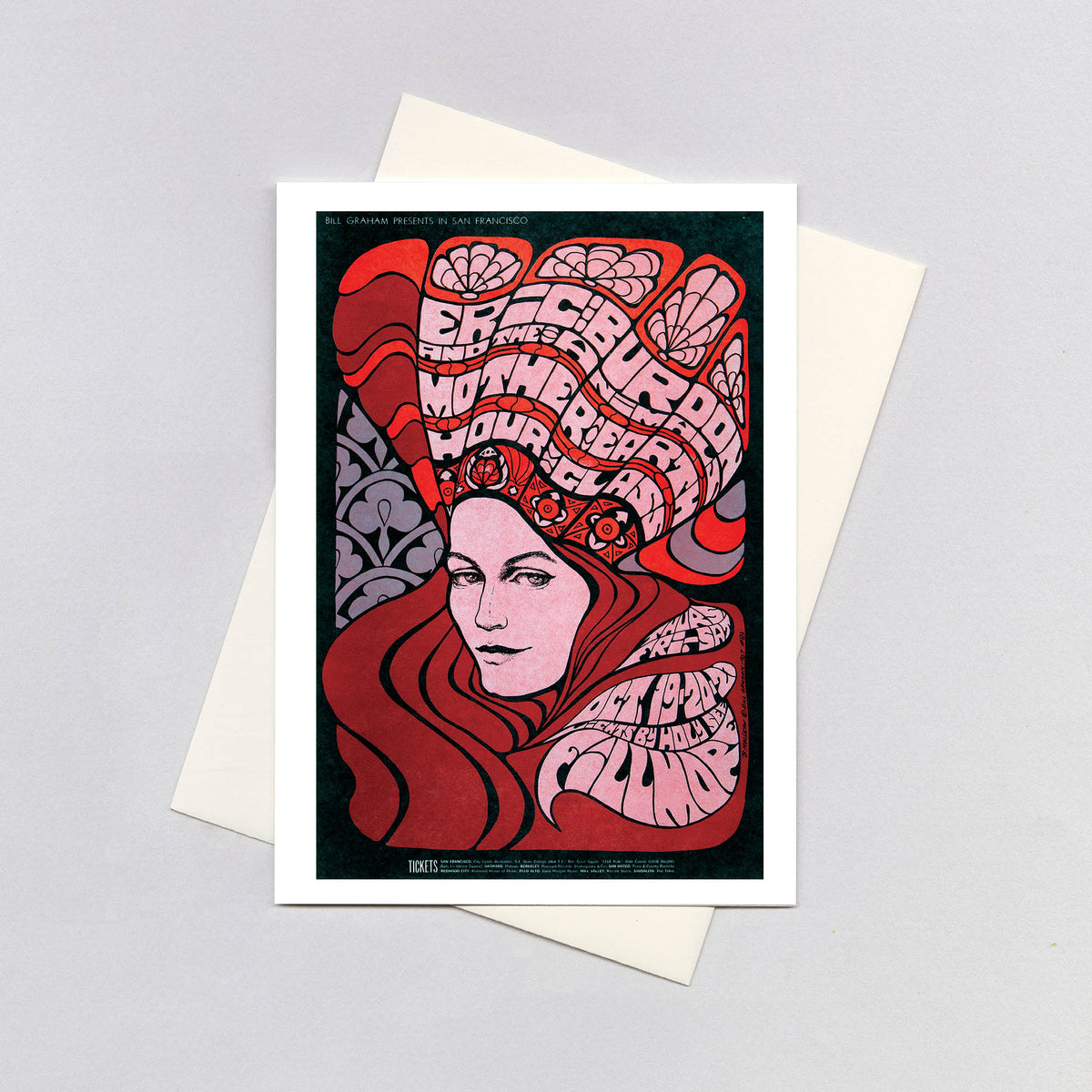 Fillmore Queen - Psychedelic Posters Greeting Card – Laughing Elephant